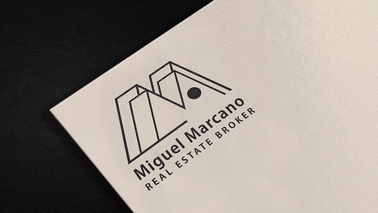 Miguel Marcano Real Estate Broker Logo Design - Magicommerce